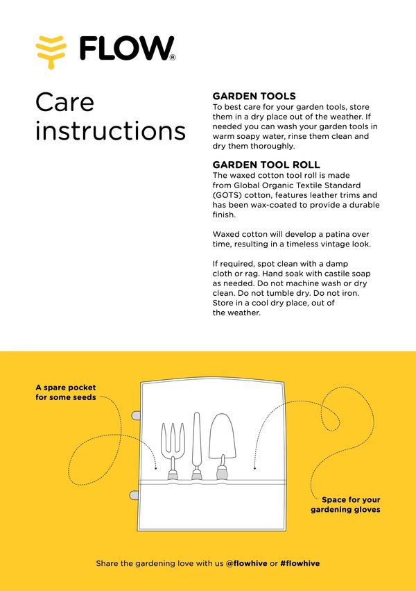 Garden Tools Care Guide